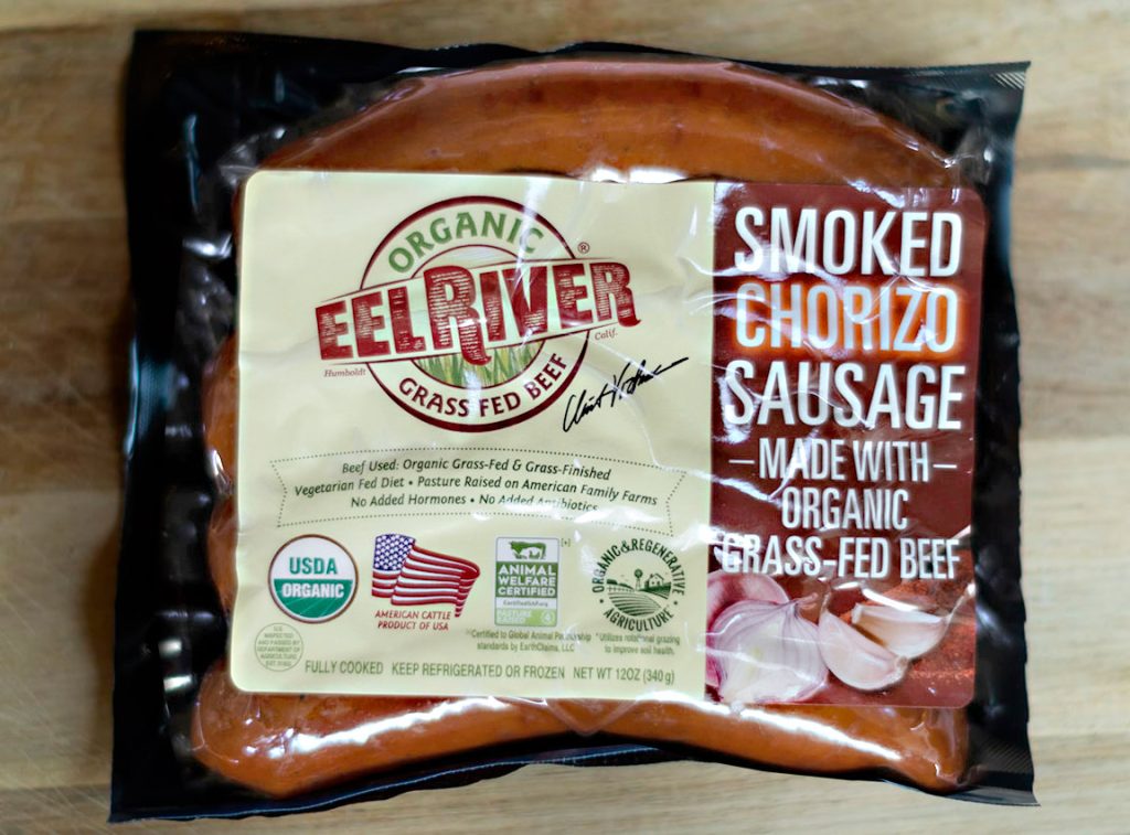 Organic Grass-Fed Beef - Smoked Chorizo Sausage | Eel River Organic Beef | Grass-Fed, Grass ...